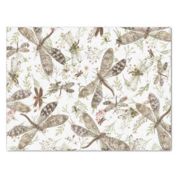 Nature Collage- Dragonflies Tissue Paper | Zazzle