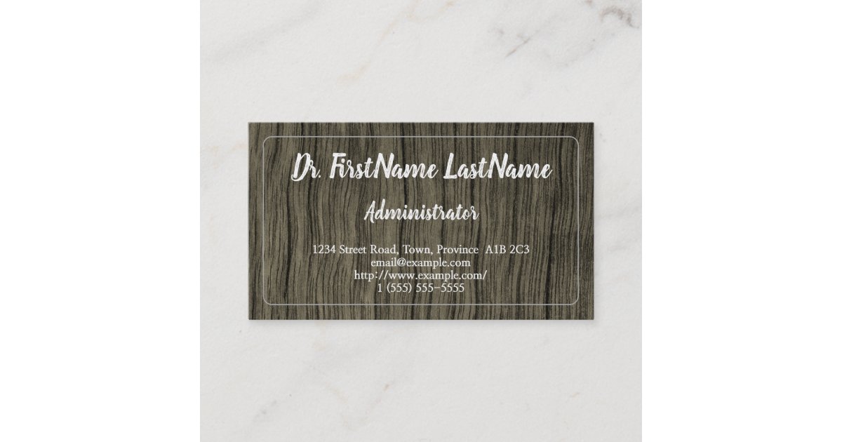 Nature Inspired Administrator Business Card | Zazzle