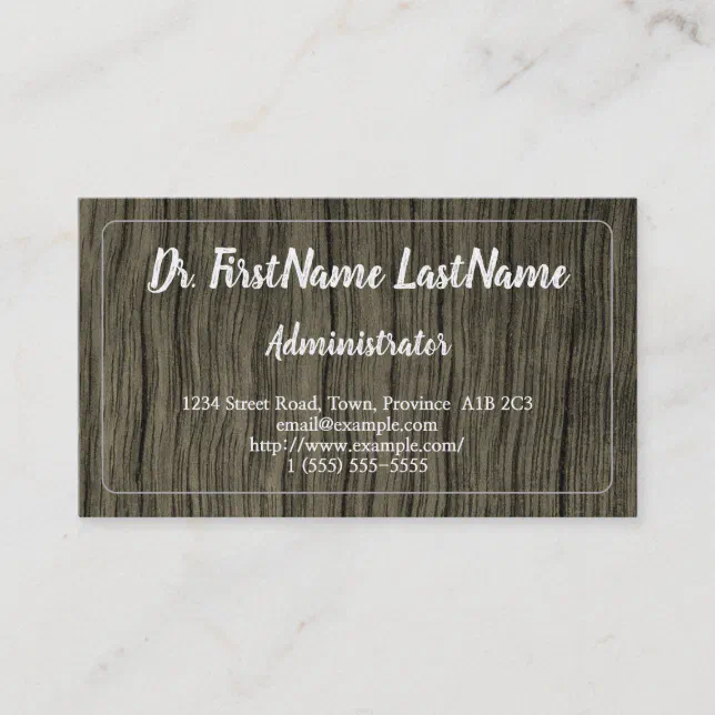 Nature Inspired Administrator Business Card | Zazzle