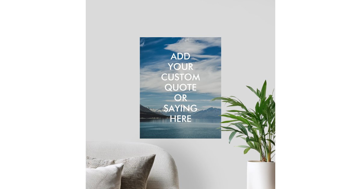 Nature Landscape Personalized Quote Poster | Zazzle