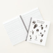 Nature Notebook Animal Tracks of the Forest | Zazzle