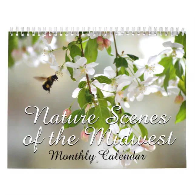 Nature Scenes Midwest Garden Landscape Monthly Calendar | Zazzle