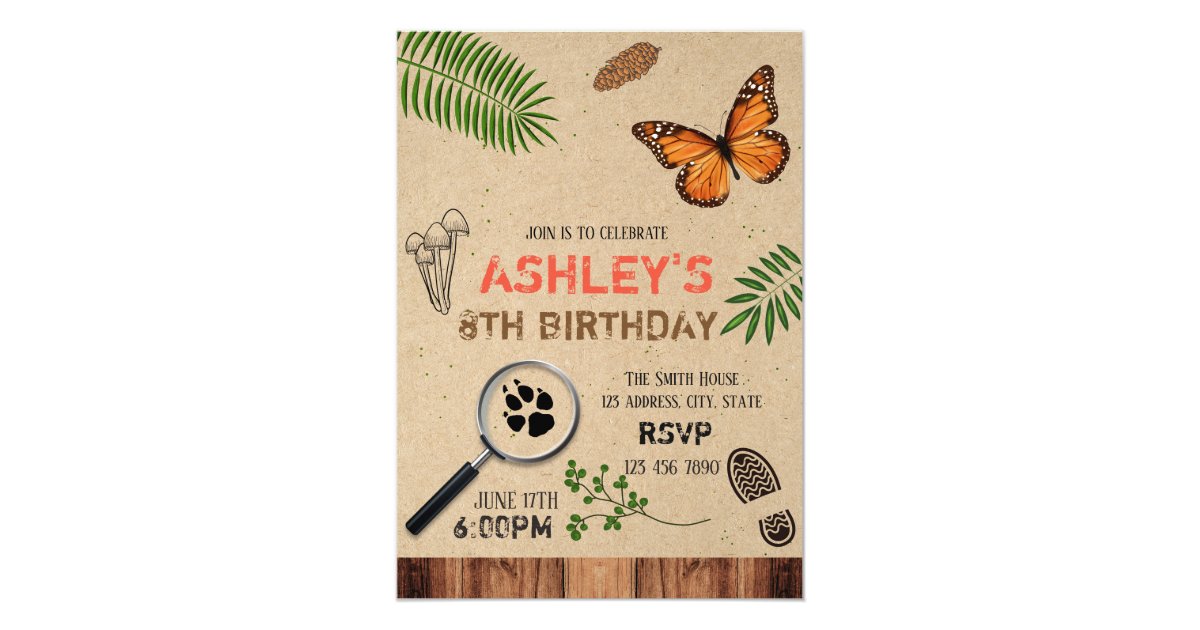 Nature trail party invitation | Zazzle.com