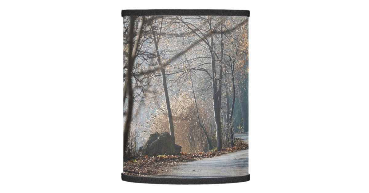 Nature Trees Path Forest Beautiful Rustic Lamp Shade | Zazzle