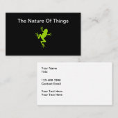Nature Wildlife Frog Animal Theme Business Card | Zazzle