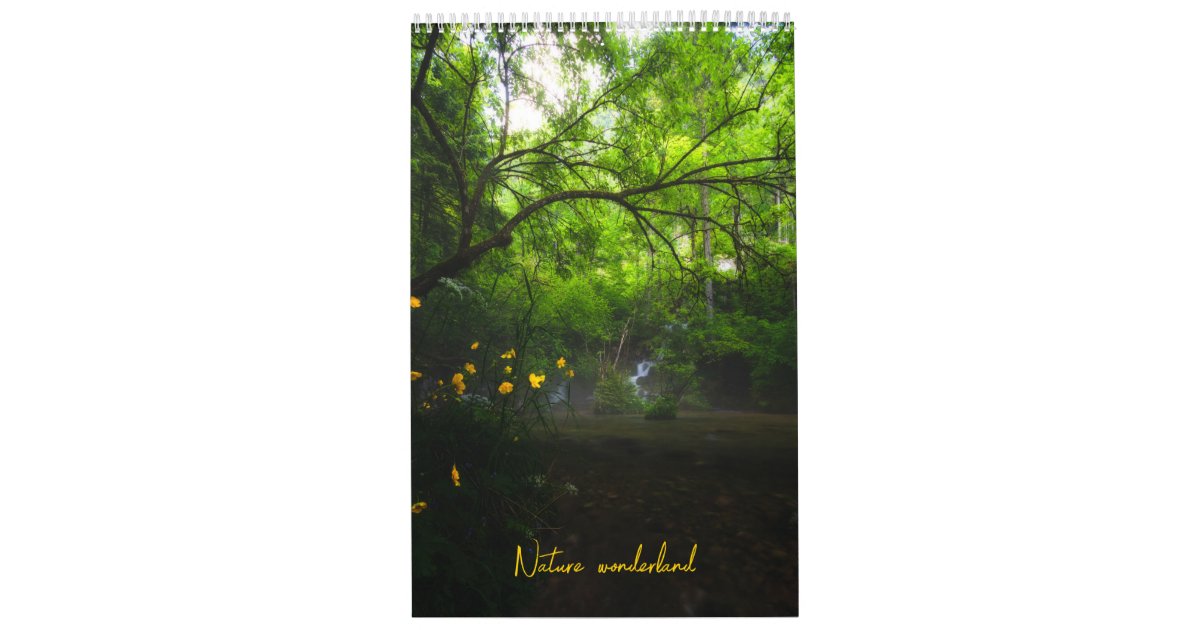 Nature wonderland v4 landscape photo calendar | Zazzle