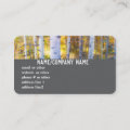 nature yellow aspen fall landscape photo art business card | Zazzle