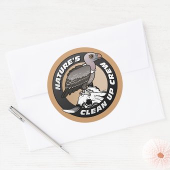 Nature's Clean Up Crew Classic Round Sticker | Zazzle