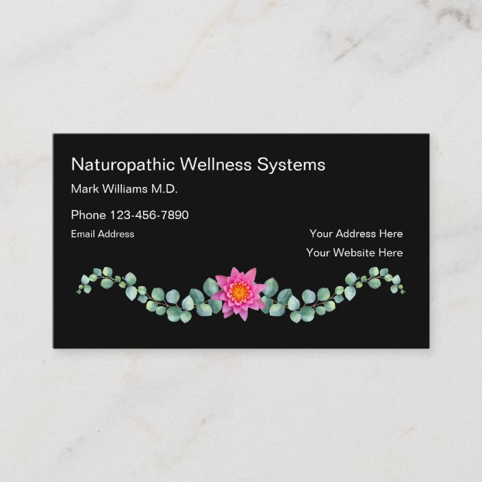 Naturopathic Medical Doctor Natural Design Business Card | Zazzle.com