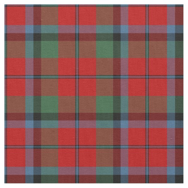 MacNaughton Tartan Print Fabric | Zazzle