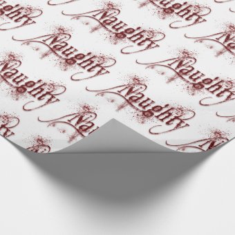Naughty Wrapping Paper | Zazzle