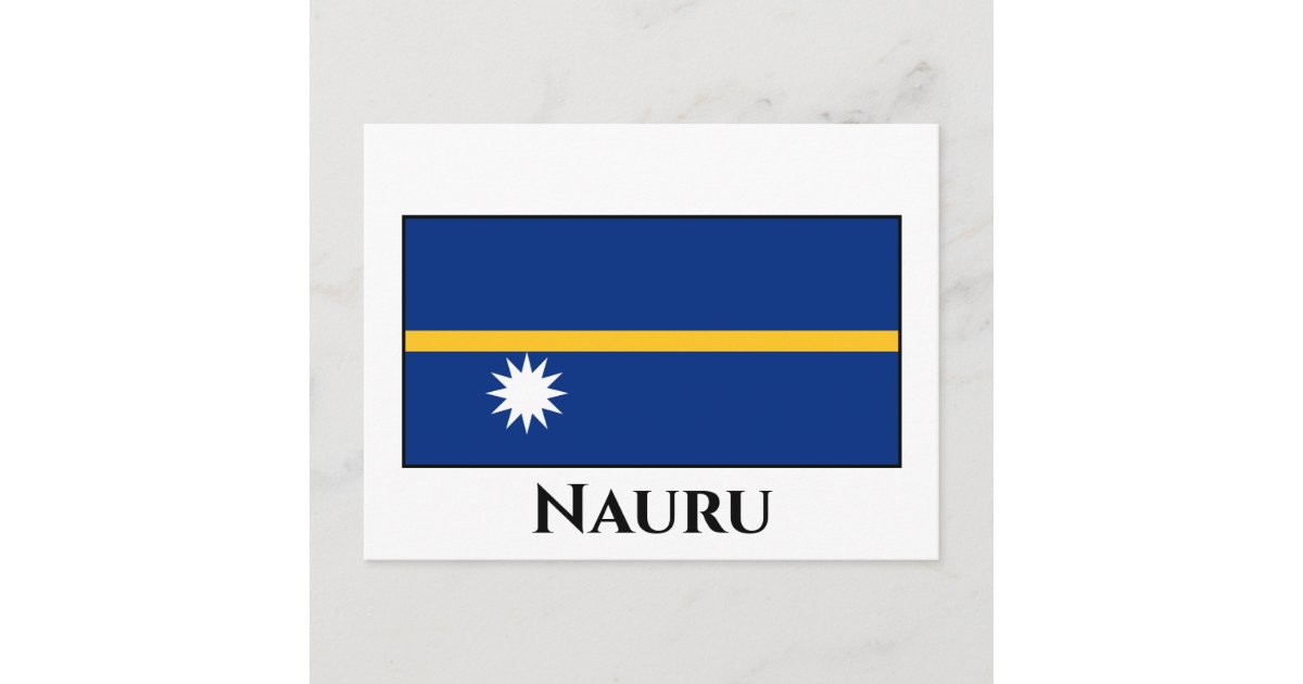 Nauru Flag Postcard | Zazzle