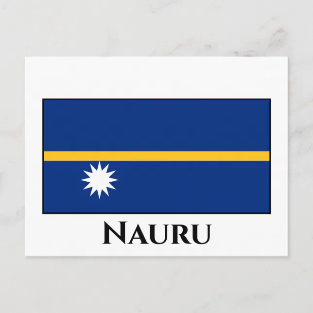 Nauru Flag Postcard | Zazzle