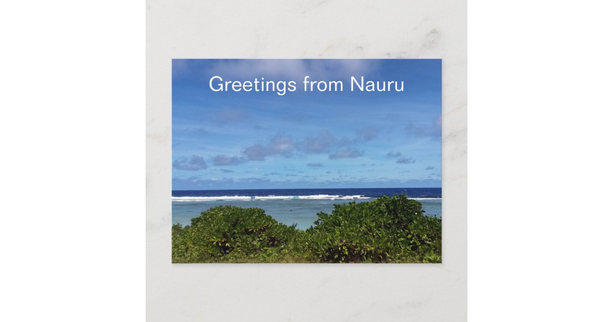 nauru greetings postcard | Zazzle