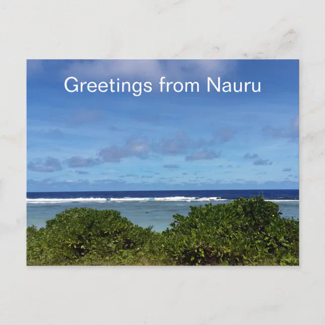 nauru greetings postcard | Zazzle