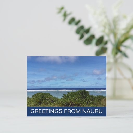 nauru island greetings postcard | Zazzle