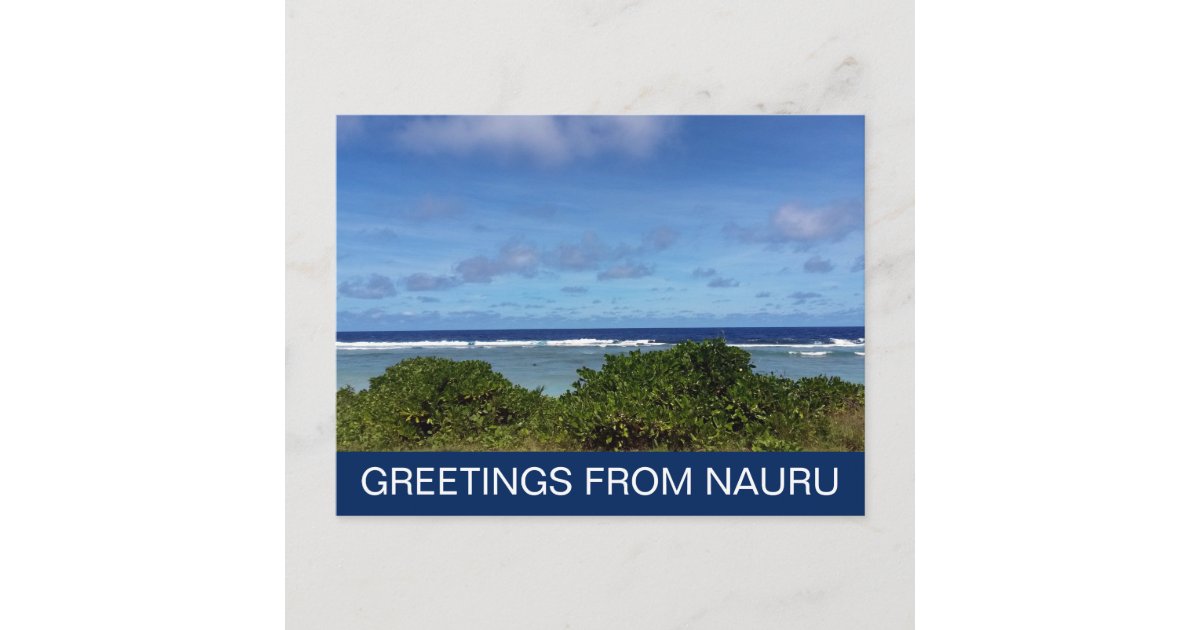 nauru island greetings postcard | Zazzle