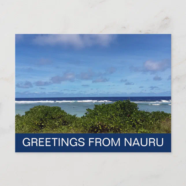 nauru island greetings postcard | Zazzle