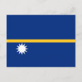 Nauruan Flag, Flag of Nauru Postcard | Zazzle