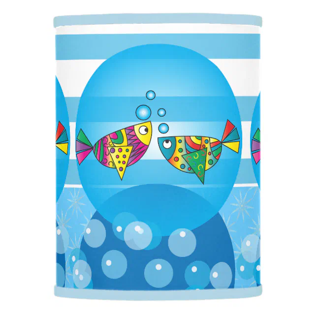 Nautical Abstract Colorful Fish Design Lamp Shade | Zazzle