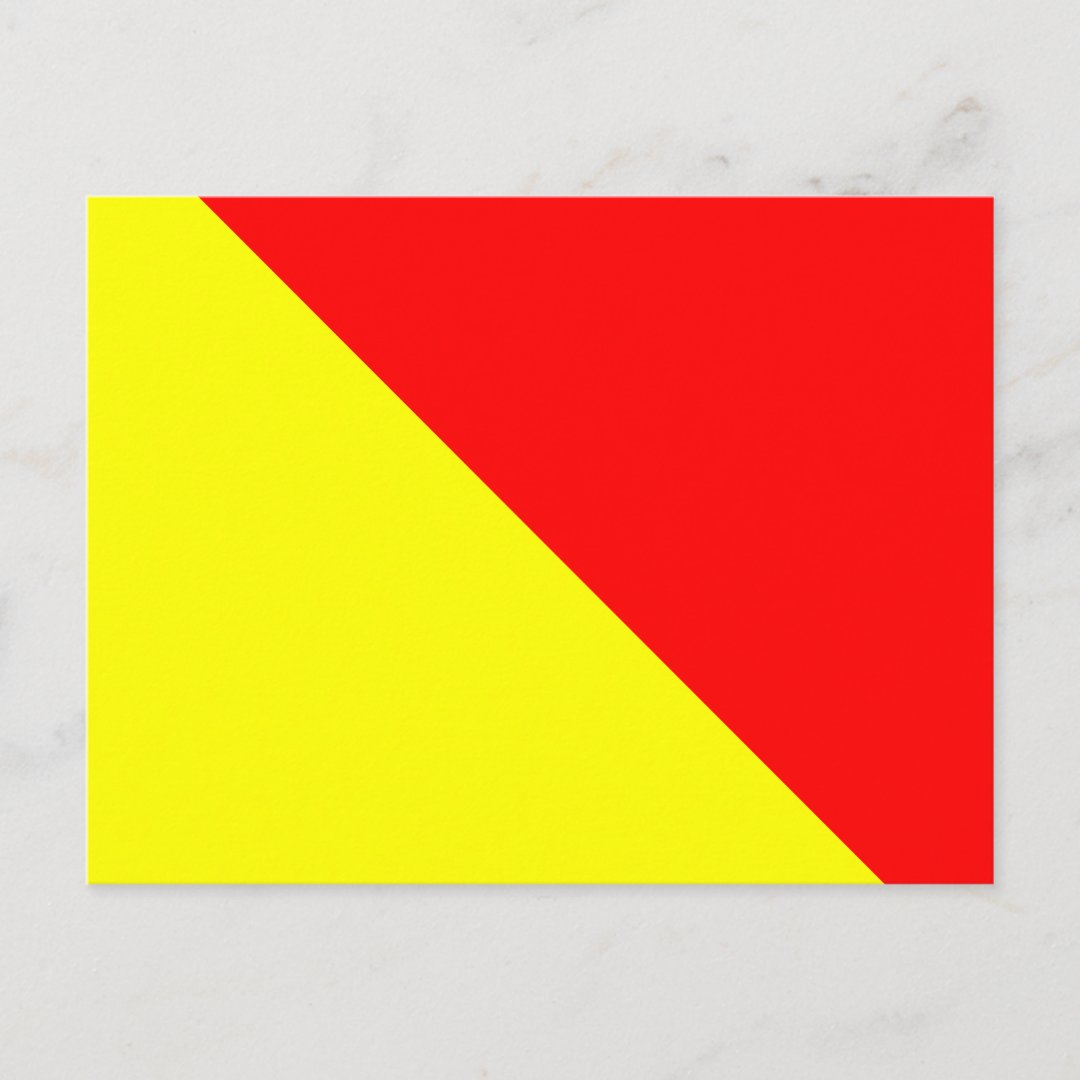 Nautical Alphabet Flag Signal Letter O Postcard | Zazzle