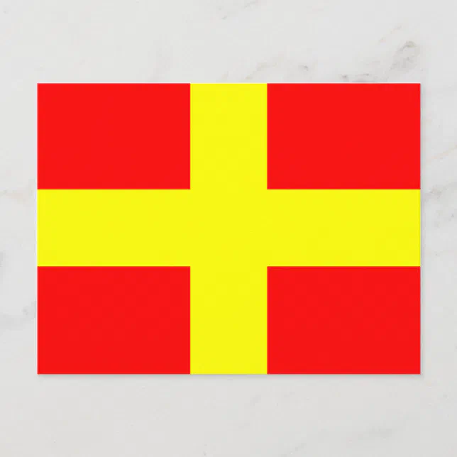 Nautical Alphabet Flag Signal Letter R Postcard | Zazzle
