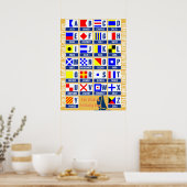 Nautical Alphabet Poster | Zazzle