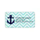 Nautical Anchor and Chevron Shipping Labels | Zazzle