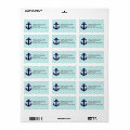 Nautical Anchor and Chevron Shipping Labels | Zazzle