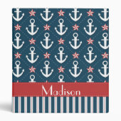 Nautical Anchor Binder | Zazzle