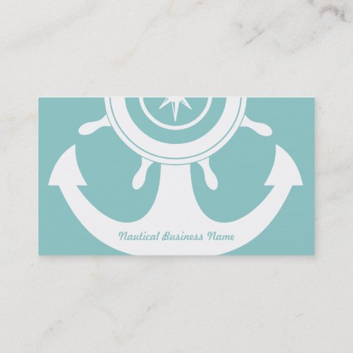 Nautical Anchor business card | Zazzle