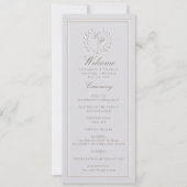 Nautical Anchor Classic Formal Wedding Program | Zazzle