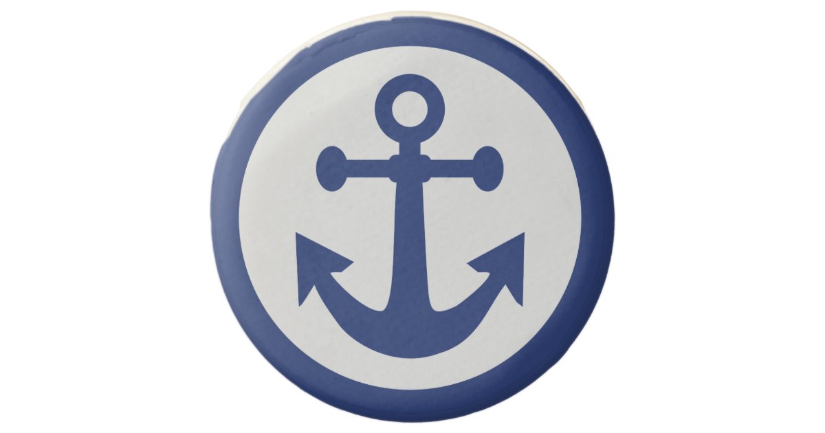 Nautical Anchor cookies | Zazzle