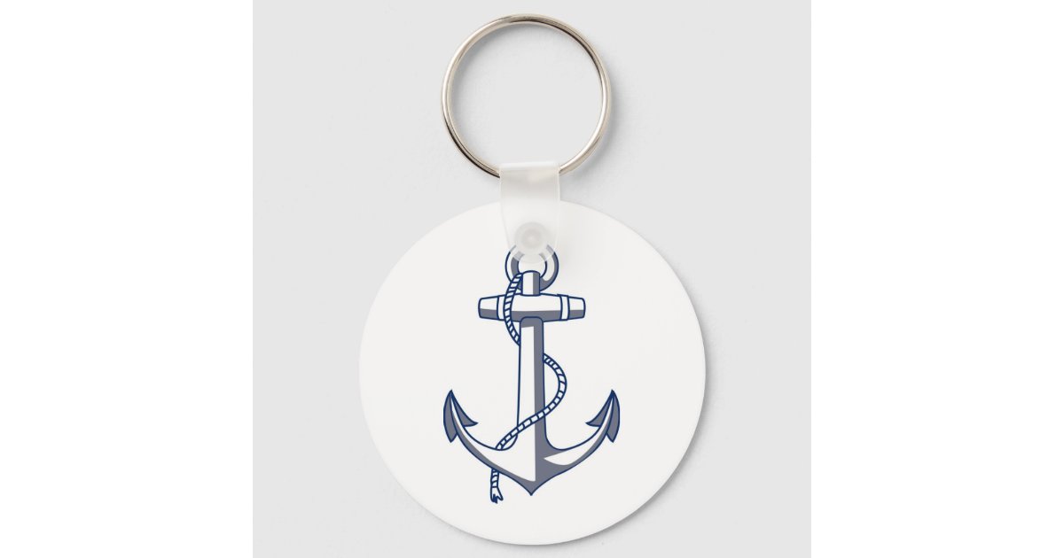 Nautical Anchor Keychain | Zazzle