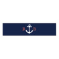 Nautical Anchor Monogram Navy/Coral/White Napkin Bands | Zazzle