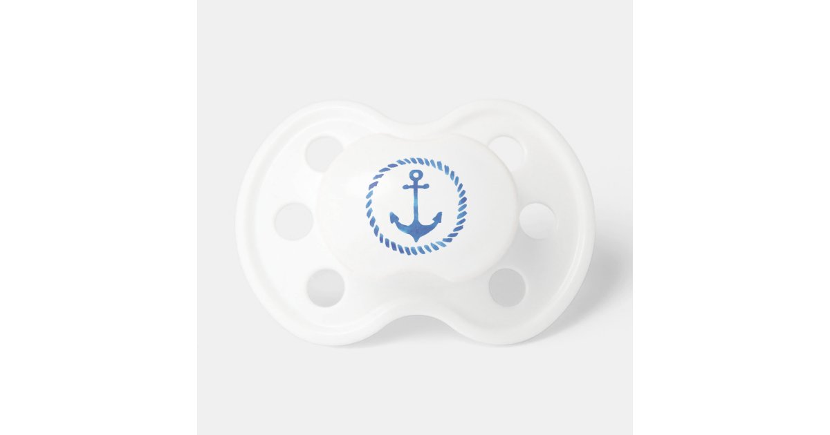 Nautical Anchor Pacifier | Zazzle