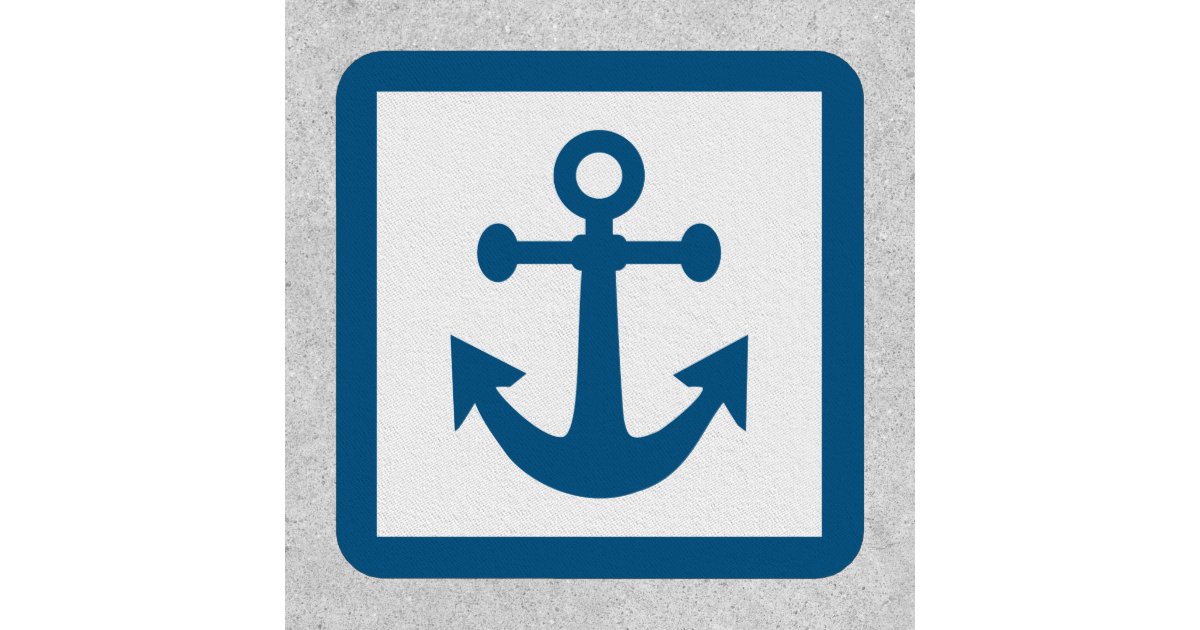 Nautical Anchor Patch | Zazzle
