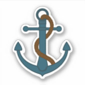 Nautical Anchor Sticker | Zazzle