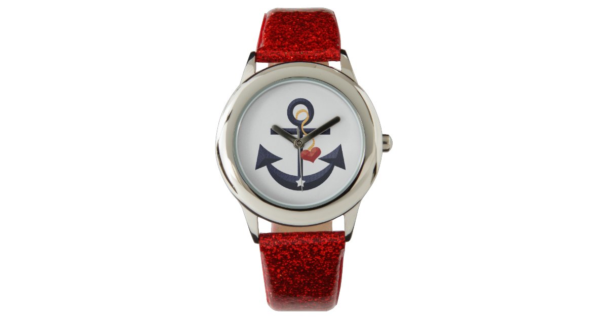 Nautical Anchor Watch | Zazzle
