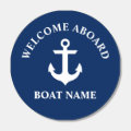 Nautical Anchor Welcome Aboard Boat Name Hershey®'s Kisses® | Zazzle