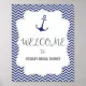 Nautical Anchor Welcome Poster Print | Zazzle