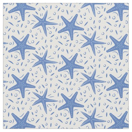 Summer Beach Pattern Fabric | Zazzle