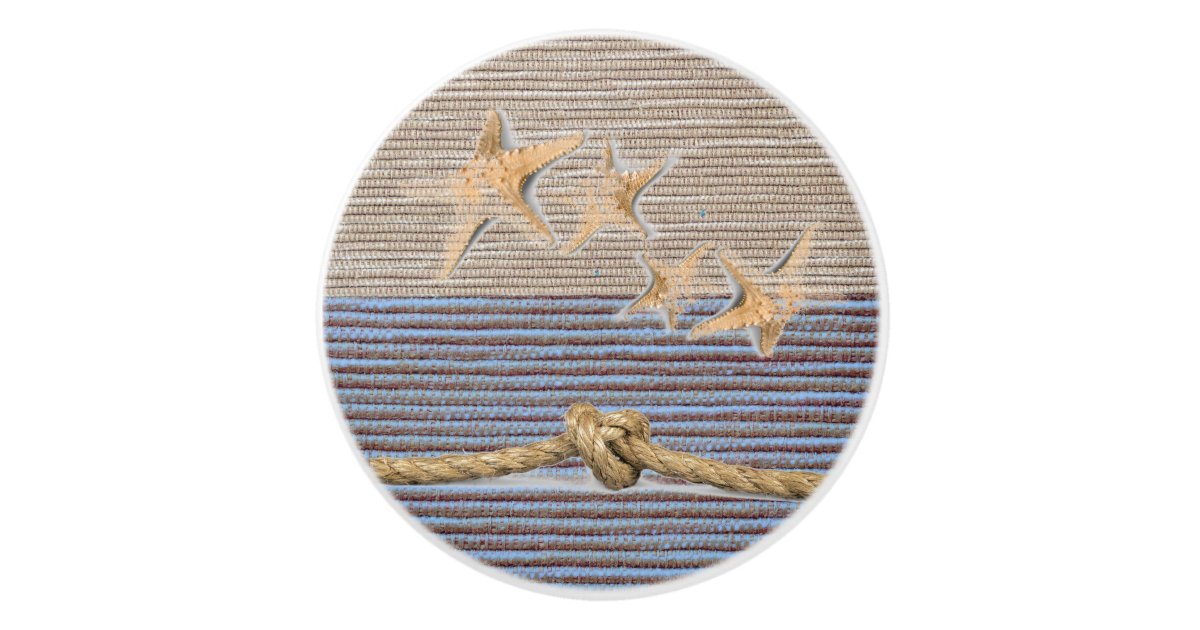 Nautical Beach Ceramic Knob | Zazzle