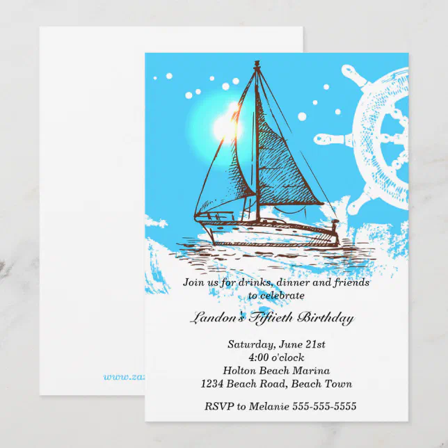 Nautical Birthday Invitation | Zazzle