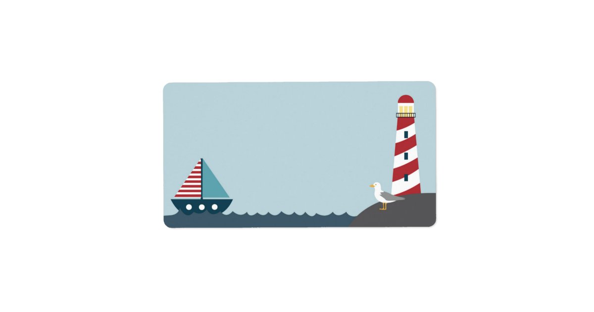 Nautical blank label | Zazzle