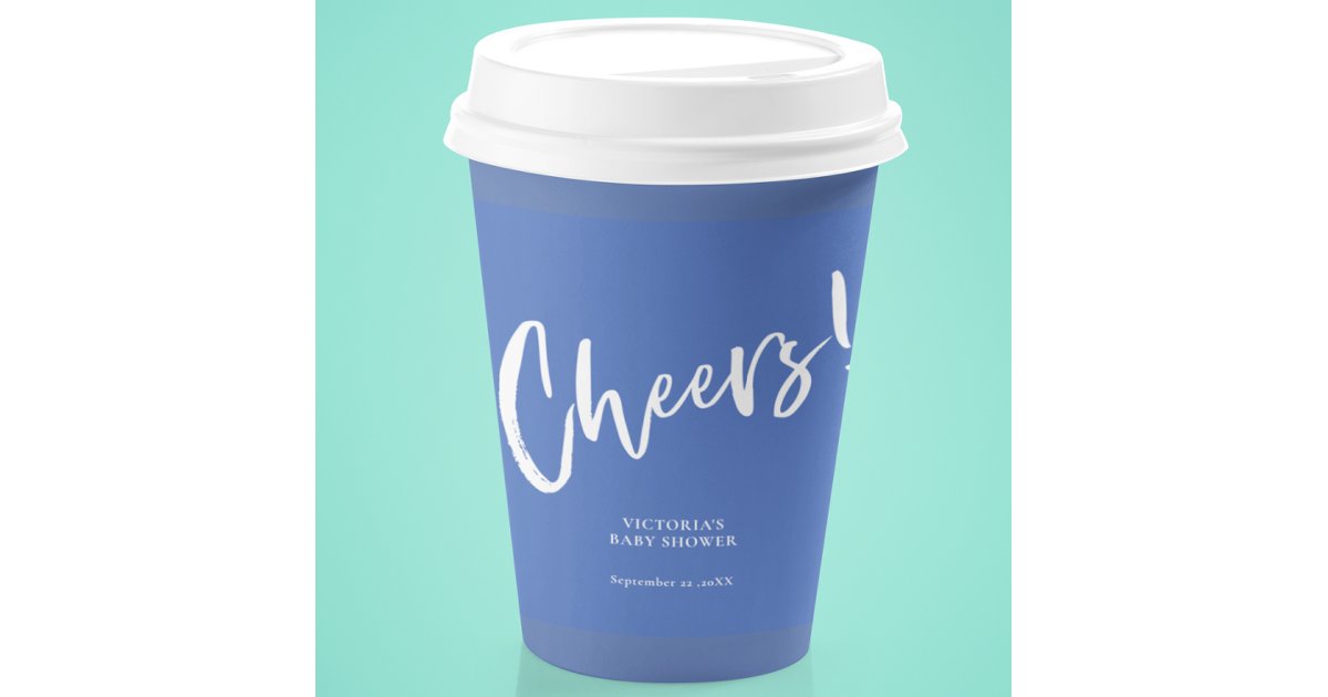 Nautical Blue Baby Shower Paper Cups | Zazzle