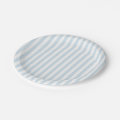 Nautical Blue Stripe Paper Plates | Zazzle
