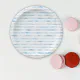 Nautical Blue Wave Paper Plates | Zazzle