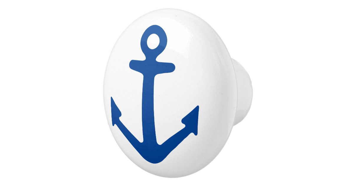 Nautical boat anchor door and drawer pull knobs | Zazzle