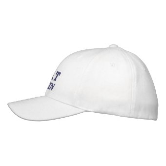 Nautical Boat Captain Custom Embroidered Baseball Cap | Zazzle